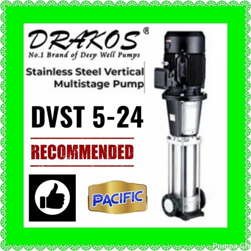 Jual Pompa booster DRAKOS DVST 5.5Hp 5-24 3phase multistage pump ...