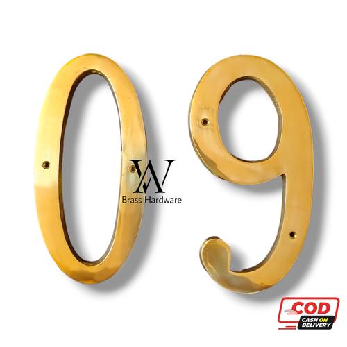 Jual Nomer / Angka / Plat Besar Rumah Kantor Kuningan 20 cm - Brass ...