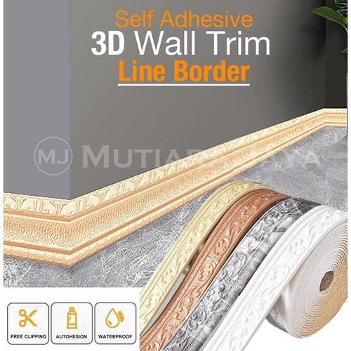 Jual FC O Lis Wallpaper Dinding Tempel 3D Border Wallfoam Lis Stiker ...