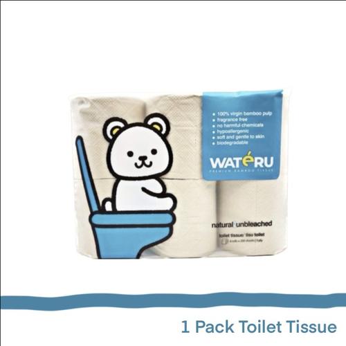 Jual Wateru Premium Bamboo Tissue / Tisu Bambu - Toilet 6 roll - Kota ...