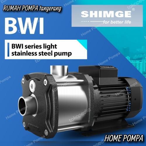 Jual Pompa multistage centrifugal stainless SHIMGE 0.5hp 1phase BWI 3-3 ...