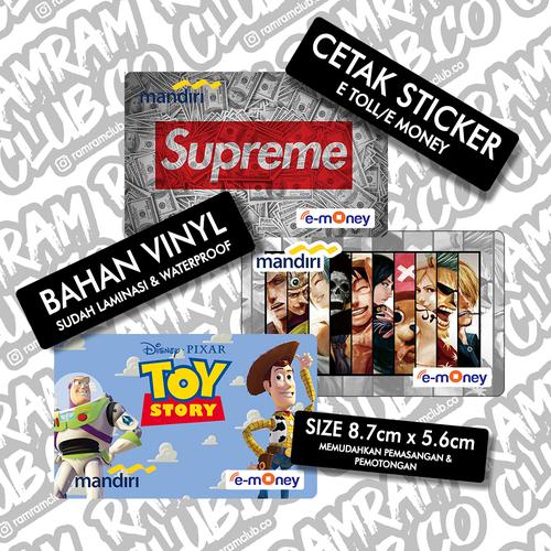 Jual GARSKIN KARTU E-MONEY CUSTOM CETAK STICKER COVER KARTU E TOLL E ...