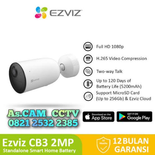 Jual EZVIZ CB3 2MP IP Camera WiFi Smart Home Battery Outdoor - Non SD ...