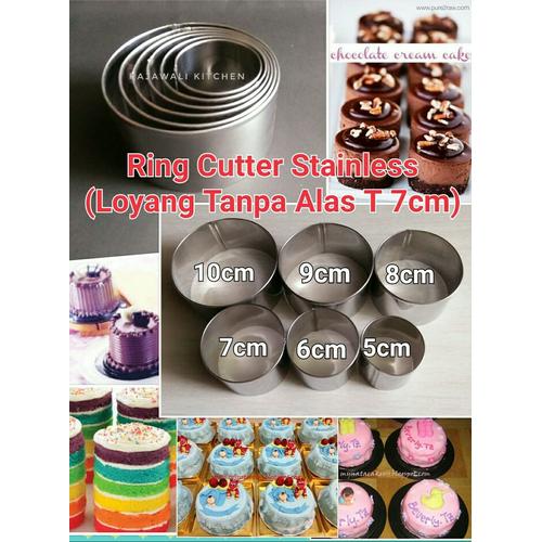 Jual Ring Cutter 10 cm Cetakan Tart mini Cookies Kuker stainless Satuan ...