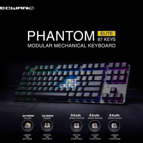 Jual Tecware Phantom Elite 87 RGB Mechanical Keyboard - Kailh Speed ...