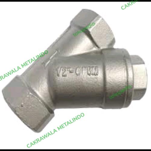 Jual Y Strainer drat 2" inch Stainless SS 316 / Y Strainer Valve 2 ...