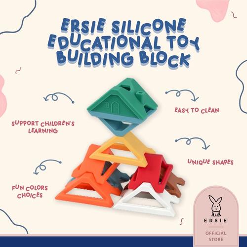 Jual Ersie Silicone Educational Toy Building Block | Puzzle mainan ...