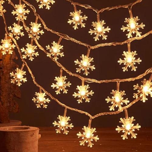 Jual 3M 20LED Snowflake LED String Lights Fairy LED Lampu Snowflake ...