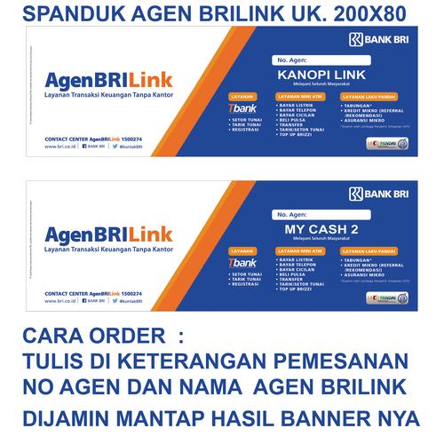 Jual Spanduk Banner Agen BRILINK ukuran 300x50 cm - Kota Tangerang ...