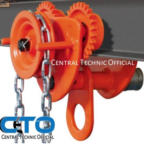 Jual Geared Trolley 5 Ton 7 Meter Gear Troli Hoist Chain Block Trolli ...