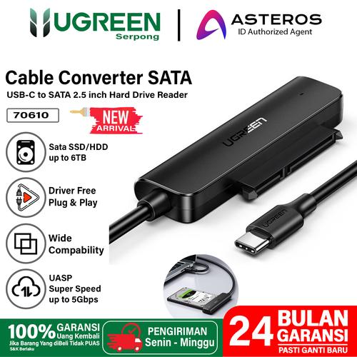 Jual UGREEN Kabel Type C to Sata 2.5 inch SSD HDD Converter 70610 - USB ...