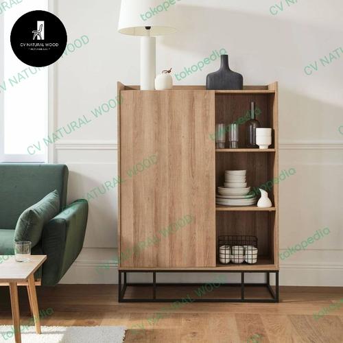 Jual lemari serbaguna minimalis, lemari rak kayu modern - Jakarta ...