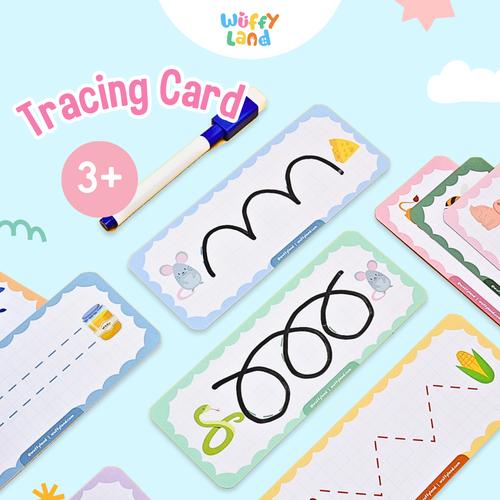 Promo Aktivitas Wipe and Clean Tracing Card, Kartu Belajar Menulis PAUD ...