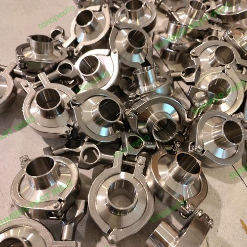 Jual clamp ferrule sanitary complite 11/4"inch / Clamp ferrule set ...