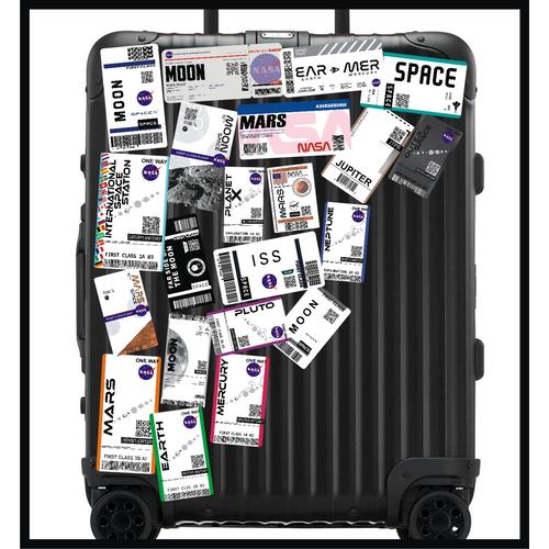 Jual nasa sticker / space sticker pack / nasa boardingpass sticker pack ...