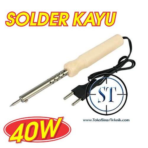Jual Solder Gagang Kayu 30/ 40w Soldering Iron With Wood Handle - Kota ...