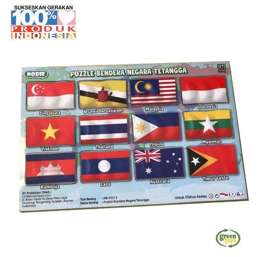 Jual Puzzle anak mengenal bendera negara ASEAN | kayu - Kab. Bogor ...