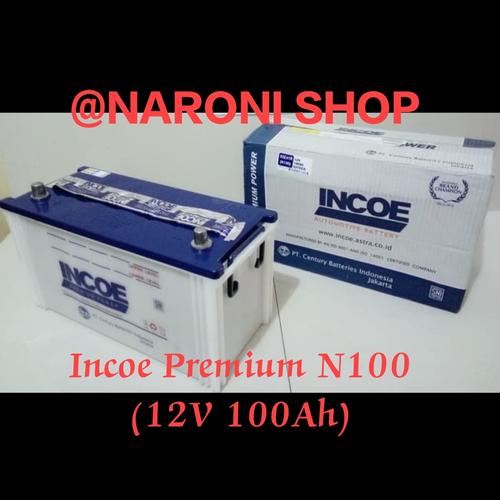 Jual Battery aki incoe premium n100 12v 100ah Original Astra Bergaransi ...