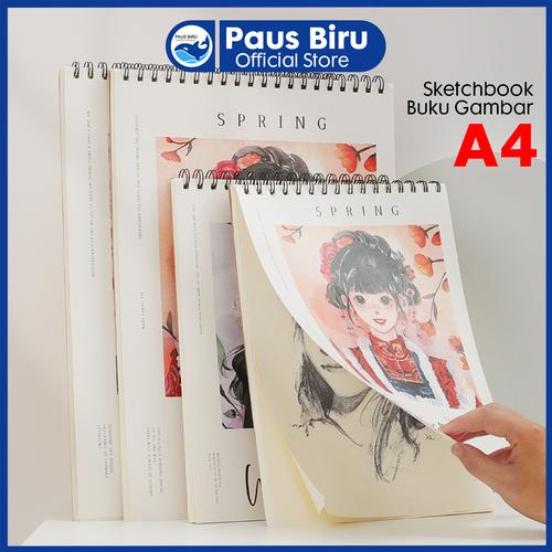 Jual Sketch book A4 Polos Drawing Book Buku Gambar Seni Sketsa Painting - Kab. Tangerang - Paus ...