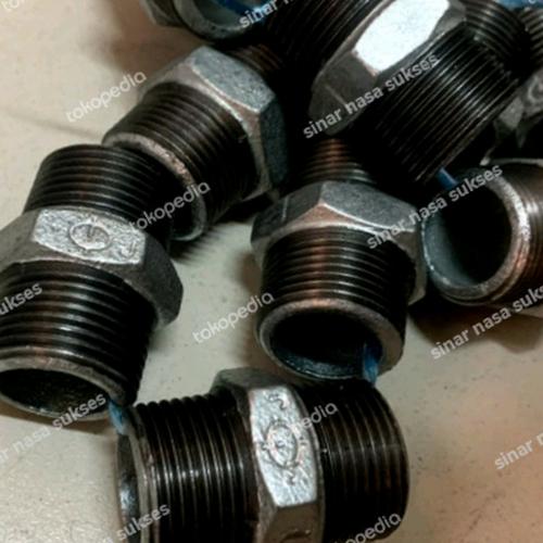 Jual Double Napel/Fiting Drat 3/4" Inch Fiting Drat Galvanis - Jakarta ...