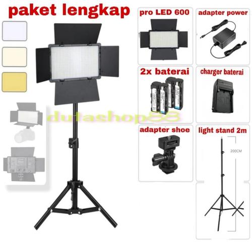 Jual profesional LED light kit pro LED 600+ paket lengkap - Kab ...