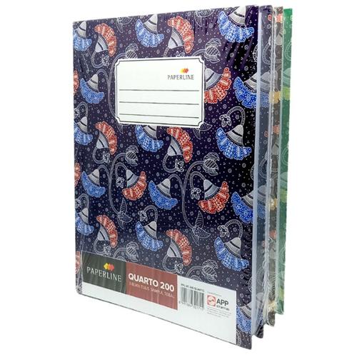 Jual BUKU TULIS QUARTO KUARTO 200 LBR GARIS HARDCOVER PAPERLINE PPL A5 ...
