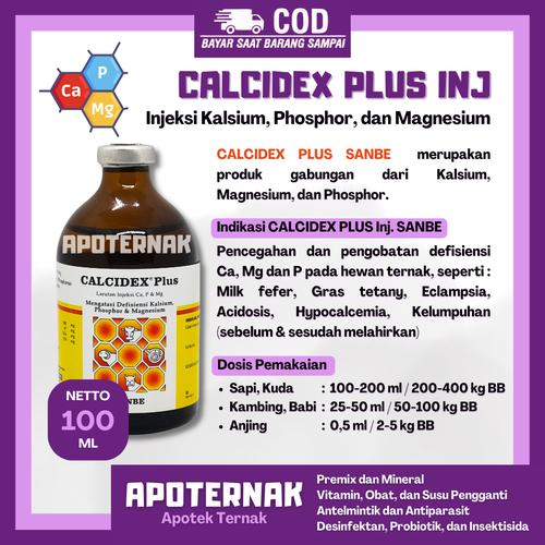 Jual CALCIDEX PLUS inj 100ml | Obat Hewan Lumpuh Kurang Kalsium Fosfor ...