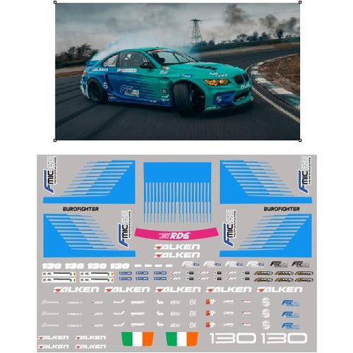 Jual Sticker Decal Mini RC Drift Livery James Deane E92 1/28 1/24 1/10 ...