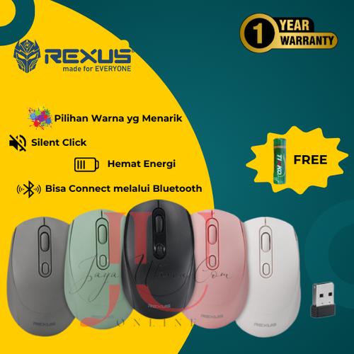 Jual Rexus Q35 Mouse Wireless Office Silent Click - Hitam - Jakarta ...
