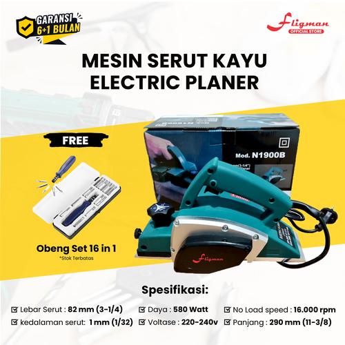 Promo Mesin Serut Kayu Fligman N1900B Electric Planner - Mesin Ketam ...