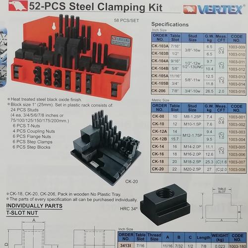 Jual vertex clamping kit ck-20 - Kota Surabaya - Vertex indonesia | Tokopedia