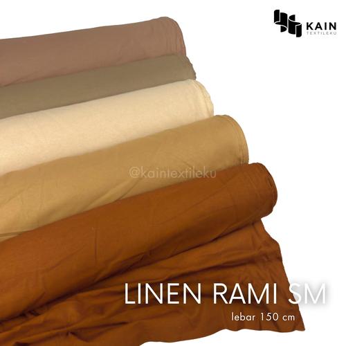 Jual 1 Rol Bahan Kain Linen Rami SM 1 rol ± 60 yard - Ivory - Kota ...