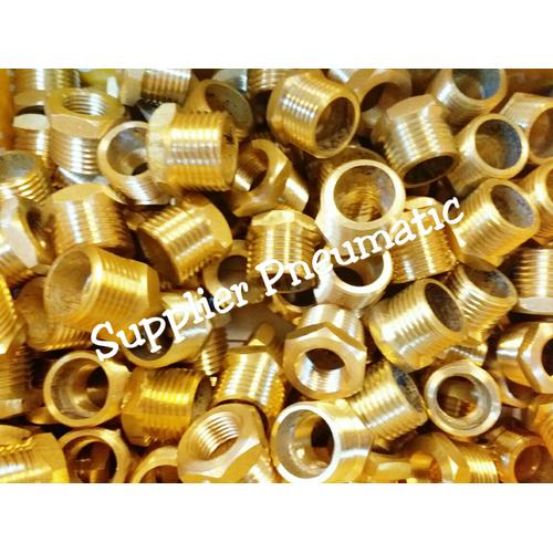 Jual Adaptor / V-Ring Kuningan 1/4" NPT Female x 1/2" NPT Male ...