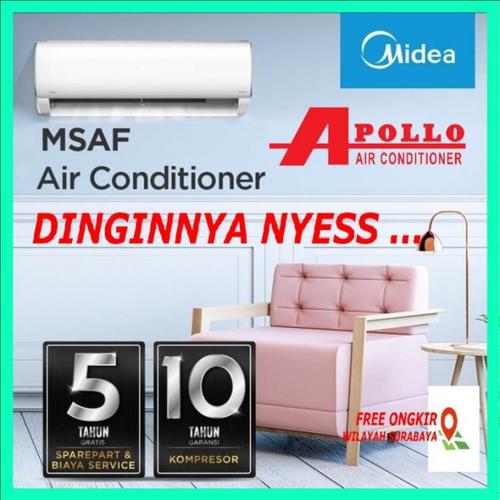 Promo AC MIDEA 1 1/2 PK MSAF 12 CRN2X STANDART SERIES - PKT MATERIAL Cicil 0% 3x - Kota Surabaya ...
