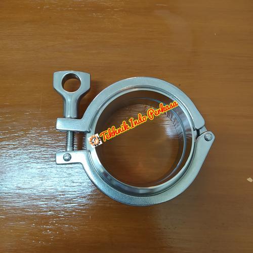 Jual Clamp Ferrule Sanitary Set 1 1/2" Inch SS304 Complete Set ...