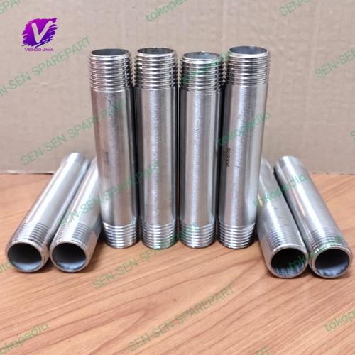 Jual pipa nepel stainless 304 1/2" x 10cm/ pipa nipple ss304 - Jakarta ...