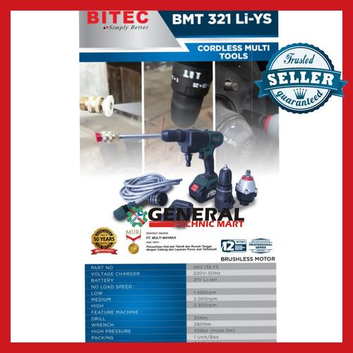 Jual BRUSHLESS MULTI TOOLS BITEC 3 in 1- BMT 321 Li-YS Impact-jet clean-Bor - Jakarta Pusat ...
