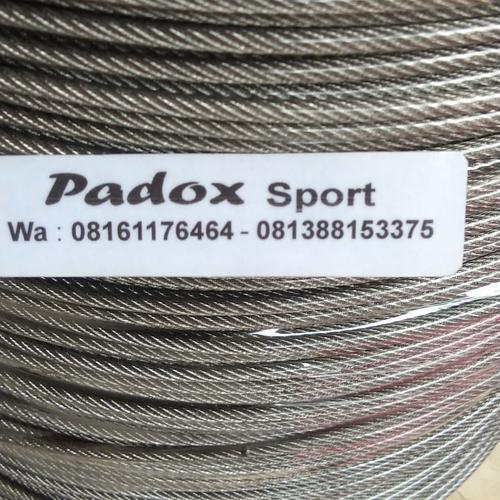 Jual kawat seling 3mm lapis pvc stainless 304 7x7 wire rope crimp padox - Jakarta Barat - spear ...