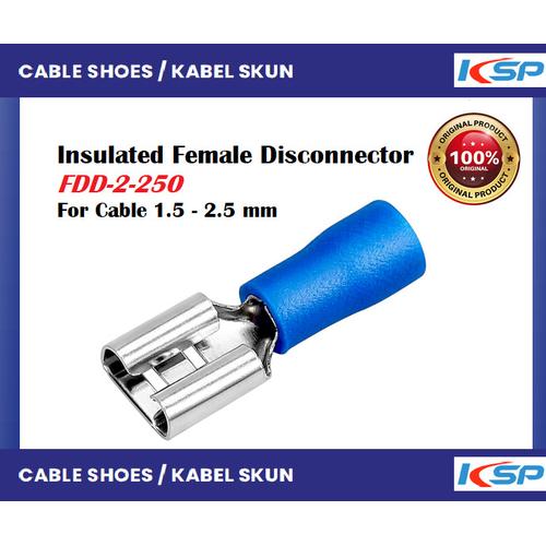 Jual Skun Kabel Insulated Female Connector 2.5mm for kabel 1.5-2.5mm - KSP - Jakarta Barat ...