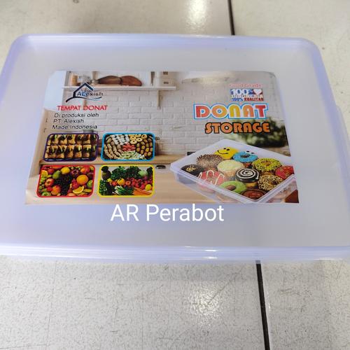 Jual Tempat Donat/Roti Jecco Kotak Donat Serbaguna Tutup Putih Food ...