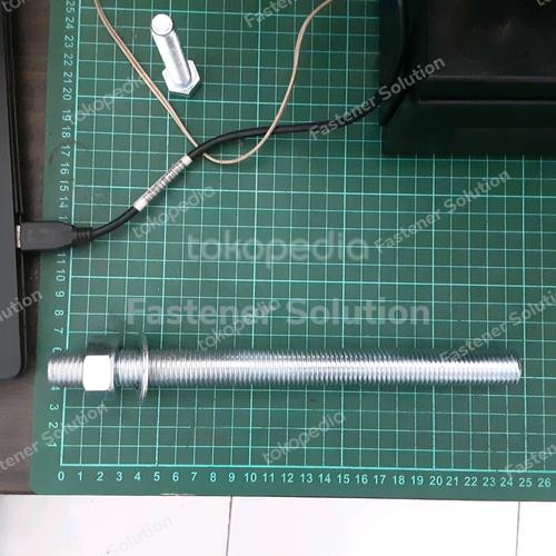 Jual Angkur Full Drat Stud Bolt M20 X 240 mm Custom - Kota Bekasi ...