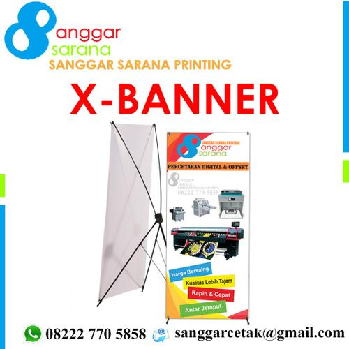 Jual Paket XBanner 60x160 cm standar gratis desain BAHAN ALBATROS ...
