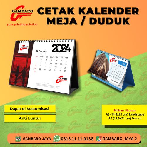 Jual Cetak Kalender Meja Custom | Cetak Kalender Duduk 2024 - 7 lembar ...