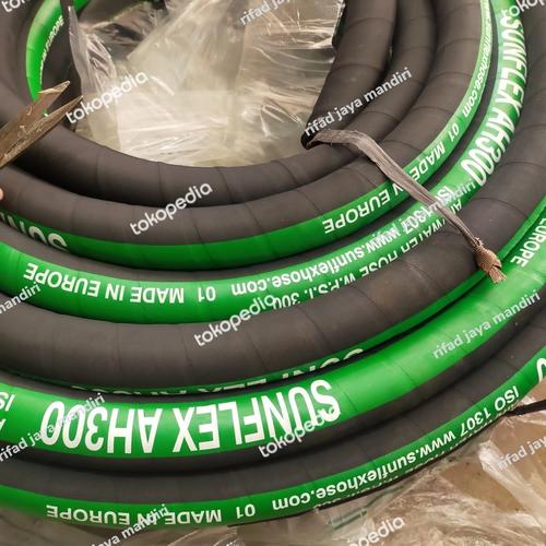Jual selang karet/rubber sunflex AH300 ukuran 6" inch 300 psi meteran ...