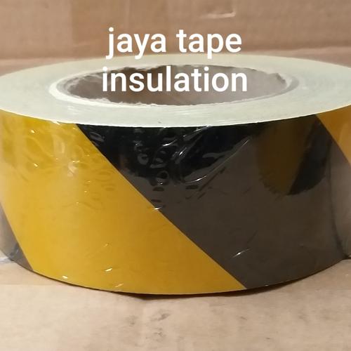 Jual sticker reflector reflektor tape 2"x 45meter/stiker kuning hitam ...
