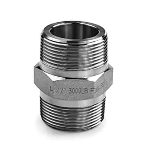 Jual Double nepple stainless class 3000 drat 1" inch / double nepel ...