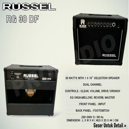 Jual Russel Ampli Gitar RG30DF RG 30DF RG-30 DF 10inch Amplifier Guitar 30W - Kota Medan ...