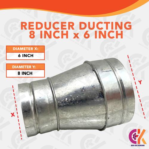Jual Reducer Flexible Ducting 8 Inch x 6 Inch - Sambungan Ducting ...