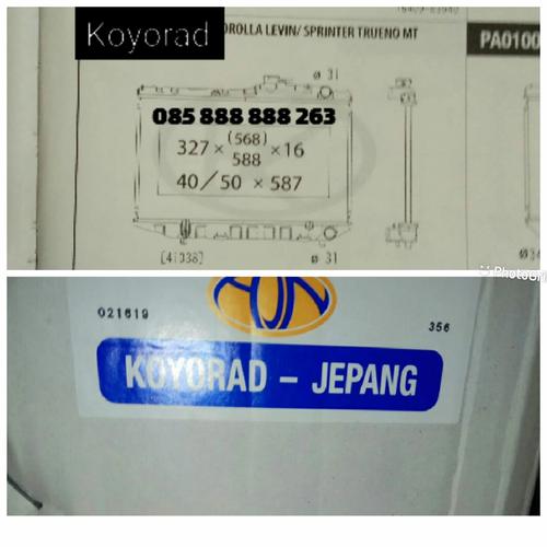 Jual Radiator Tembaga Toyota Corolla Levin Sprinter Trueno Manual 1984 ...