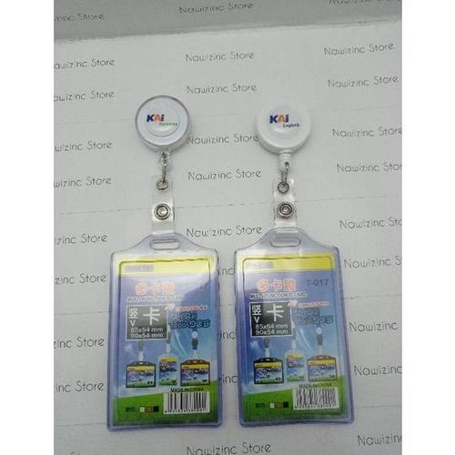 Jual Gantungan Id Card Yoyo Kai Dengan Tempat Id Card Karet 2 Kartu ...